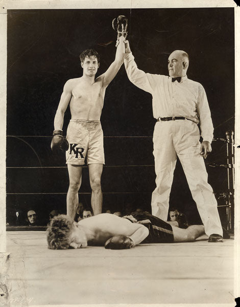 JEFFRIES, JAMES J. ORIGINAL PHOTO AS REFEREE (1931) – JO Sports Inc.