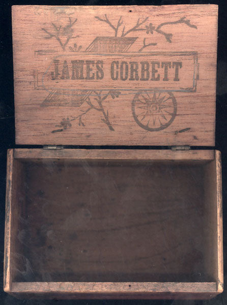 CORBETT, JAMES J. ADVERTISING CIGAR BOX – JO Sports Inc.