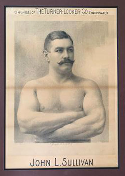 SULLIVAN, JOHN L. TURNER LOOKER COMPANY LITHOGRAPHIC POSTER (1880's ...