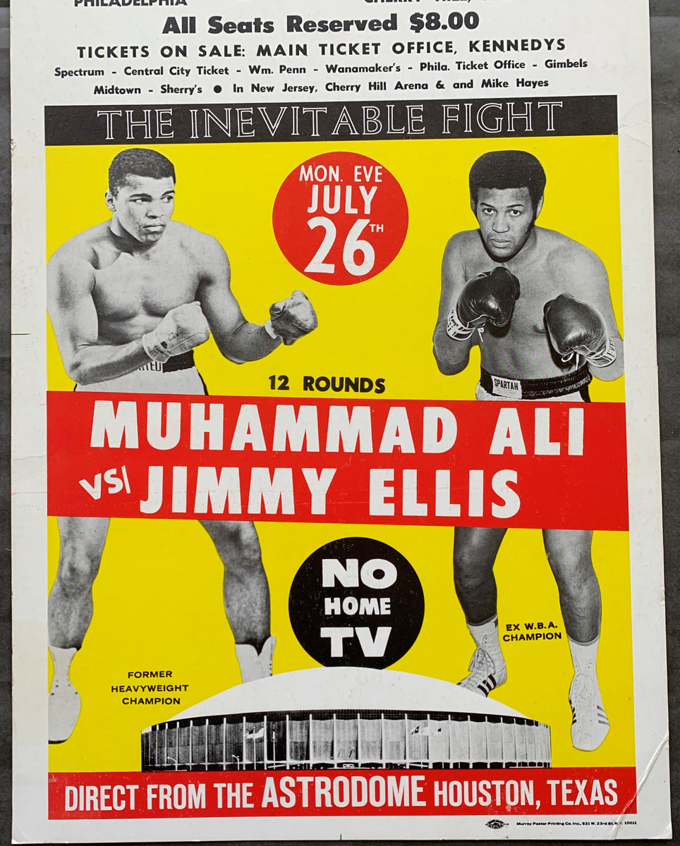 ALI, MUHAMMAD-JIMMY ELLIS CLOSED CIRCUIT POSTER (1971) – JO Sports Inc.