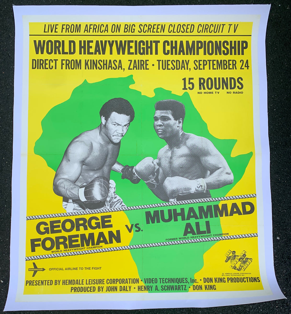 ALI, MUHAMMAD-GEORGE FOREMAN LARGE CLOSED CIRCUIT POSTER (1974) – JO ...