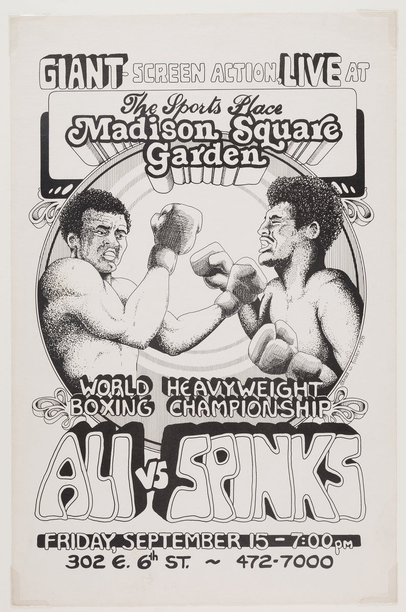 ALI, MUHAMMAD-LEON SPINKS II CLOSED CIRCUIT POSTER (1978) – JO Sports Inc.