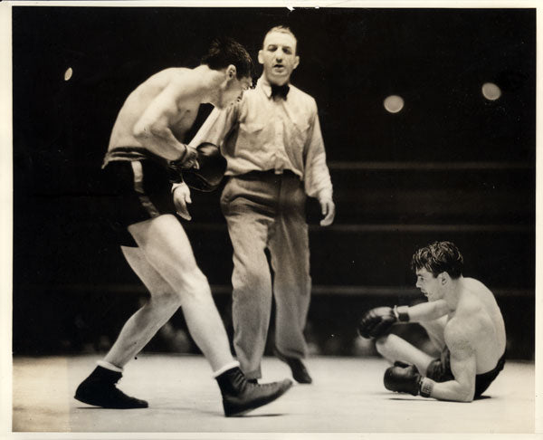 BELLOISE. MIKE-DAVE CROWLEY WIRE PHOTO (1936) – JO Sports Inc.