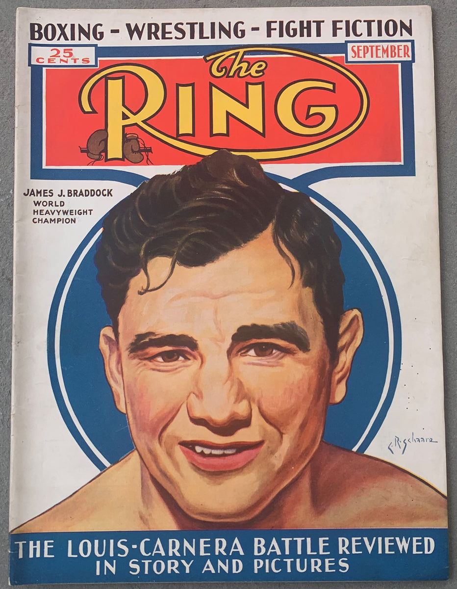 RING MAGAZINE SEPTEMBER 1935 (BRADDOCK) – JO Sports Inc.