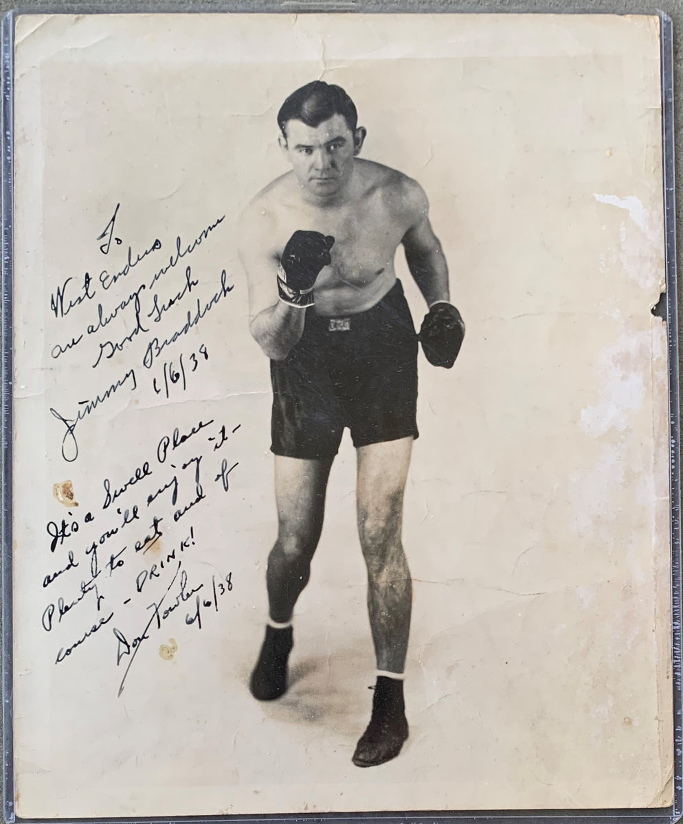 BRADDOCK, JIMMY SIGNED PHOTO (1938-PSA/DNA) – JO Sports Inc.