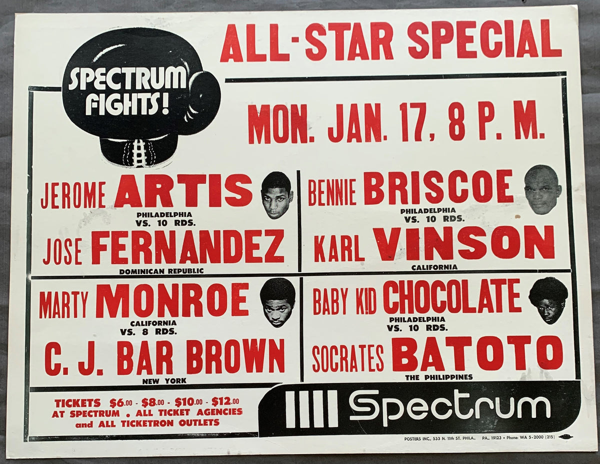 BRISCOE, BENNIE-KARL VINSON ON SITE POSTER (1977) – JO Sports Inc.
