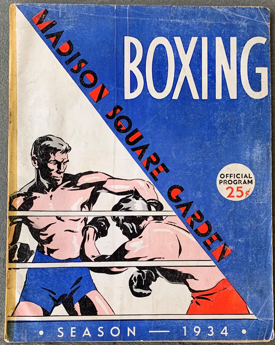 BAER, MAX-PRIMO CARNERA & JAMES J. BRADDOCK-CORN GRIFFIN OFFICIAL PROG – JO Sports Inc.
