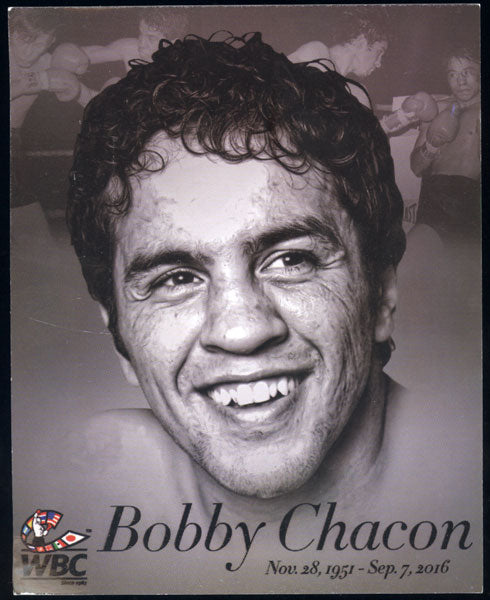CHACON, BOBBY FUNERAL CARD (2016) – JO Sports Inc.