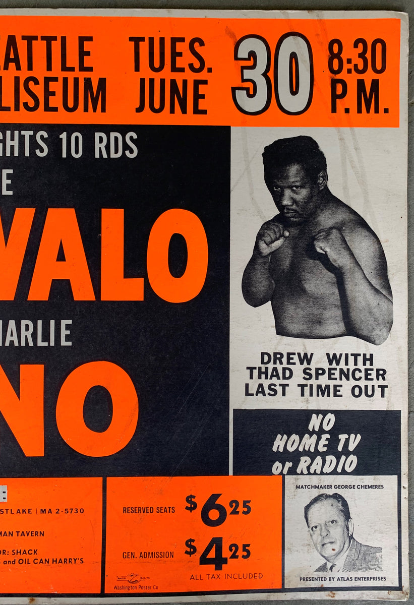 CHUVALO, GEORGE-CHARLIE RENO ON SITE POSTER (1970) – JO Sports Inc.
