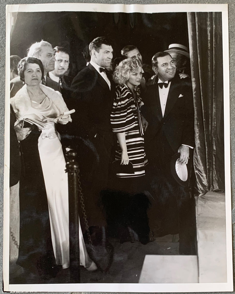 DEMPSEY, JACK & WIFE WIRE PHOTO (1933) – JO Sports Inc.