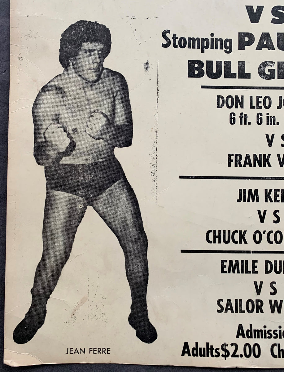 FERRE, JEAN (ANDRE THE GIANT)-STOMPING PAUL PELLER & BULL GREGORY ON S ...