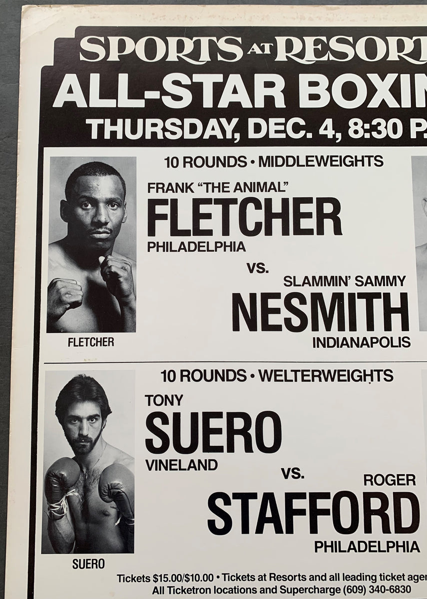 FLETCHER, FRANK "THE ANIMAL"-SAMMY NESMITH ON SITE POSTER (1980) – JO ...