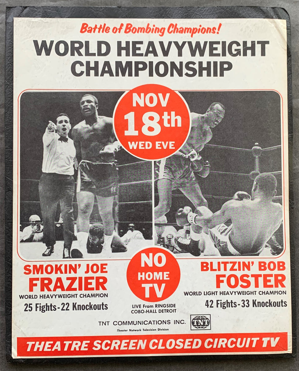 FRAZIER, JOE-BOB FOSTER PRESS KIT (1970) – JO Sports Inc.