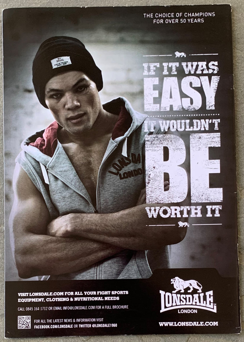 FURY, TYSON-MARTIN ROGAN OFFICIAL PROGRAM (2012) – JO Sports Inc.