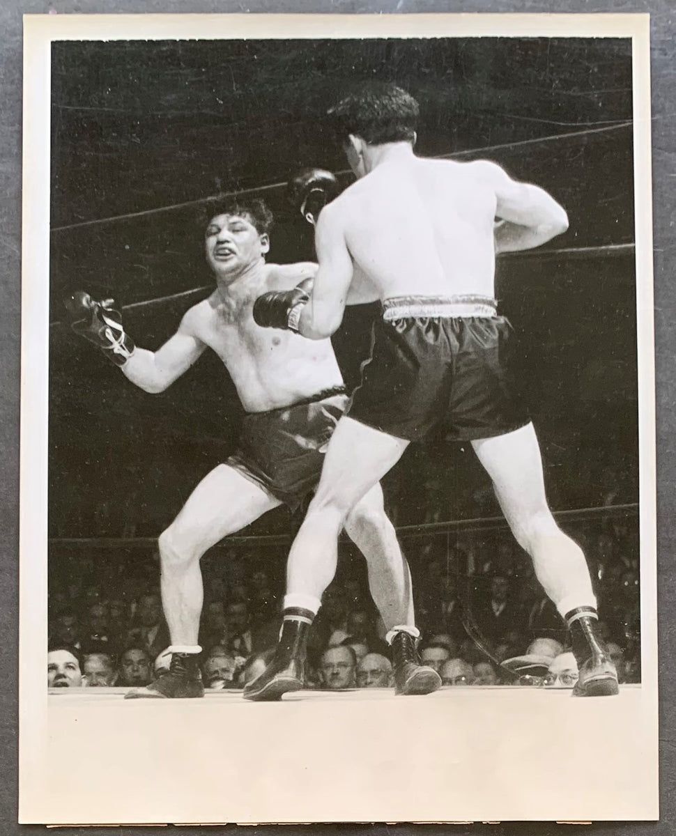 GRAZIANO, ROCKY-AL "BUMMY" DAVIS WIRE PHOTO (1945-3RD ROUND) – JO ...