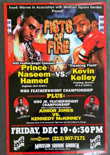 HAMED, PRINCE NASEEM-KEVIN KELLY ON SITE POSTER (1997) – JO Sports Inc.