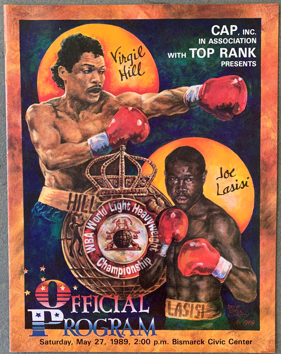 HILL, VIRGIL-JOE LASISI OFFICIAL PROGRAM (1989) – JO Sports Inc.