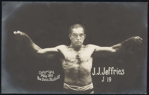 JEFFRIES, JAMES REAL PHOTO POSTCARD (MAY 1910) – JO Sports Inc.