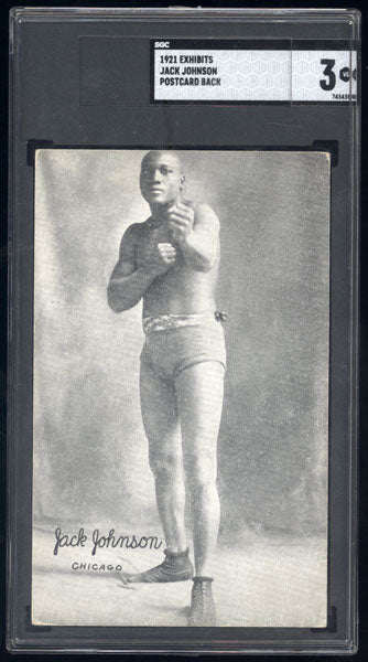 JOHNSON, JACK EXHIBIT CARD (SGC VG 3-1921) – JO Sports Inc.