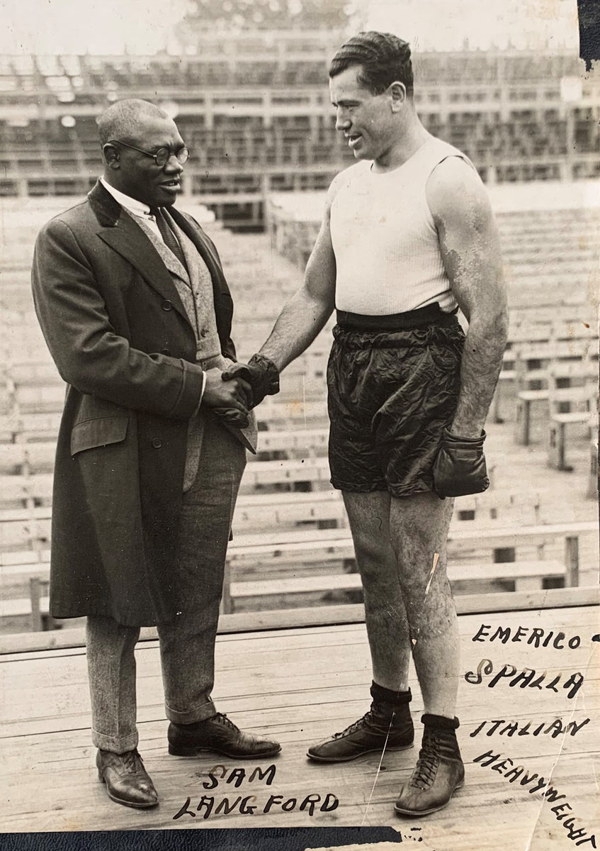 LANGFORD, SAM & ERMINIO SPALLA ORIGINAL MOUNTED PHOTO – JO Sports Inc.