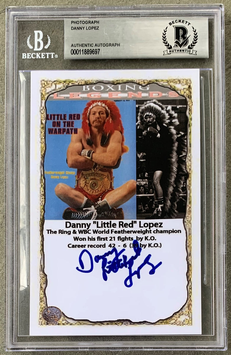 LOPEZ, DANNY "LITTLE RED" SIGNED PHOTO (BECKETT) – JO Sports Inc.