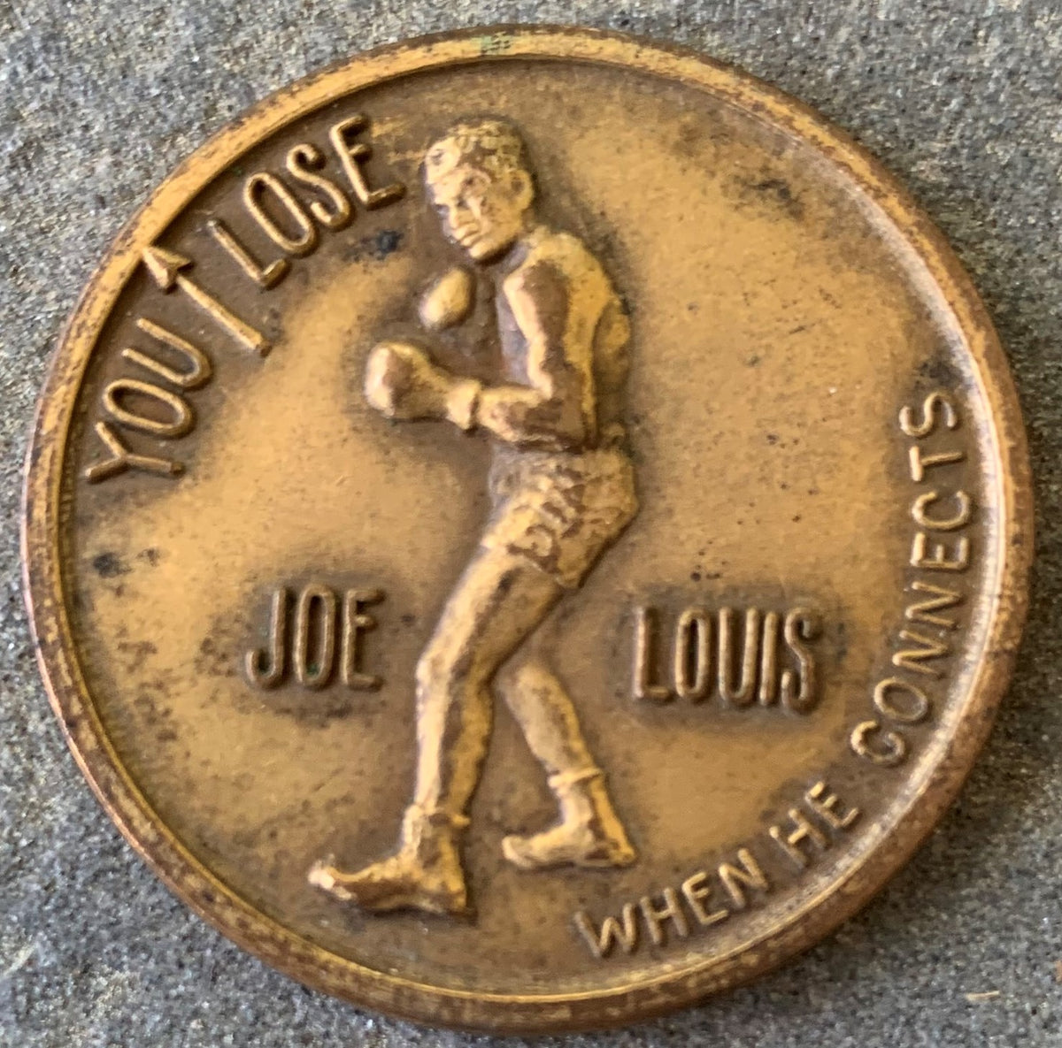 LOUIS, JOE ORIGINAL SOUVENIR COIN (AS WORLD HEAVYWEIGHT CHAMPION) – JO ...