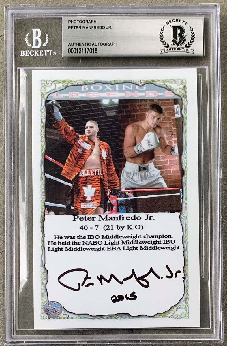 MANFREDO, JR., PETER SIGNED PHOTO (BECKETT) – JO Sports Inc.