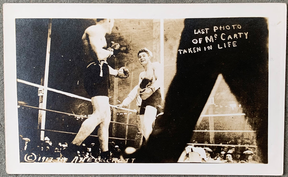 MCCARTY, LUTHER-ARTHUR PELKEY REAL PHOTO POSTCARD (1913-LAST PHOTO OF ...