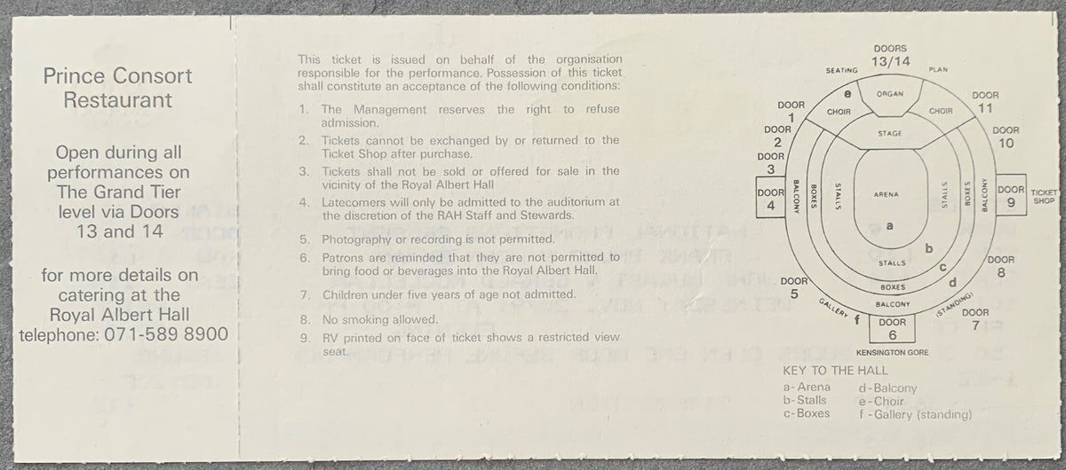 MCCLELLAN, GERALD-JOHN MUGABI ON SITE FULL TICKET (1991) – JO Sports Inc.