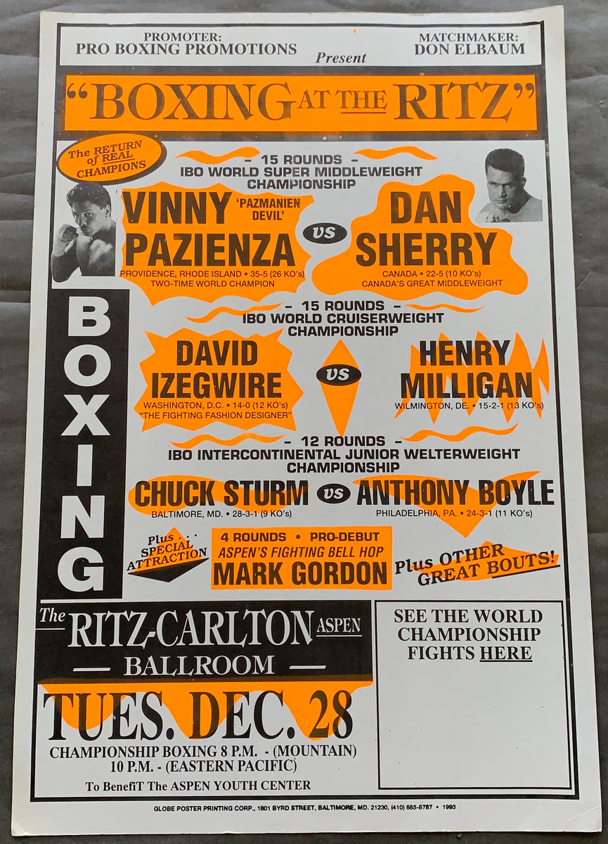 PAZIENZA, VINNY-DAN SHERRY ON SITE POSTER (1993) – JO Sports Inc.