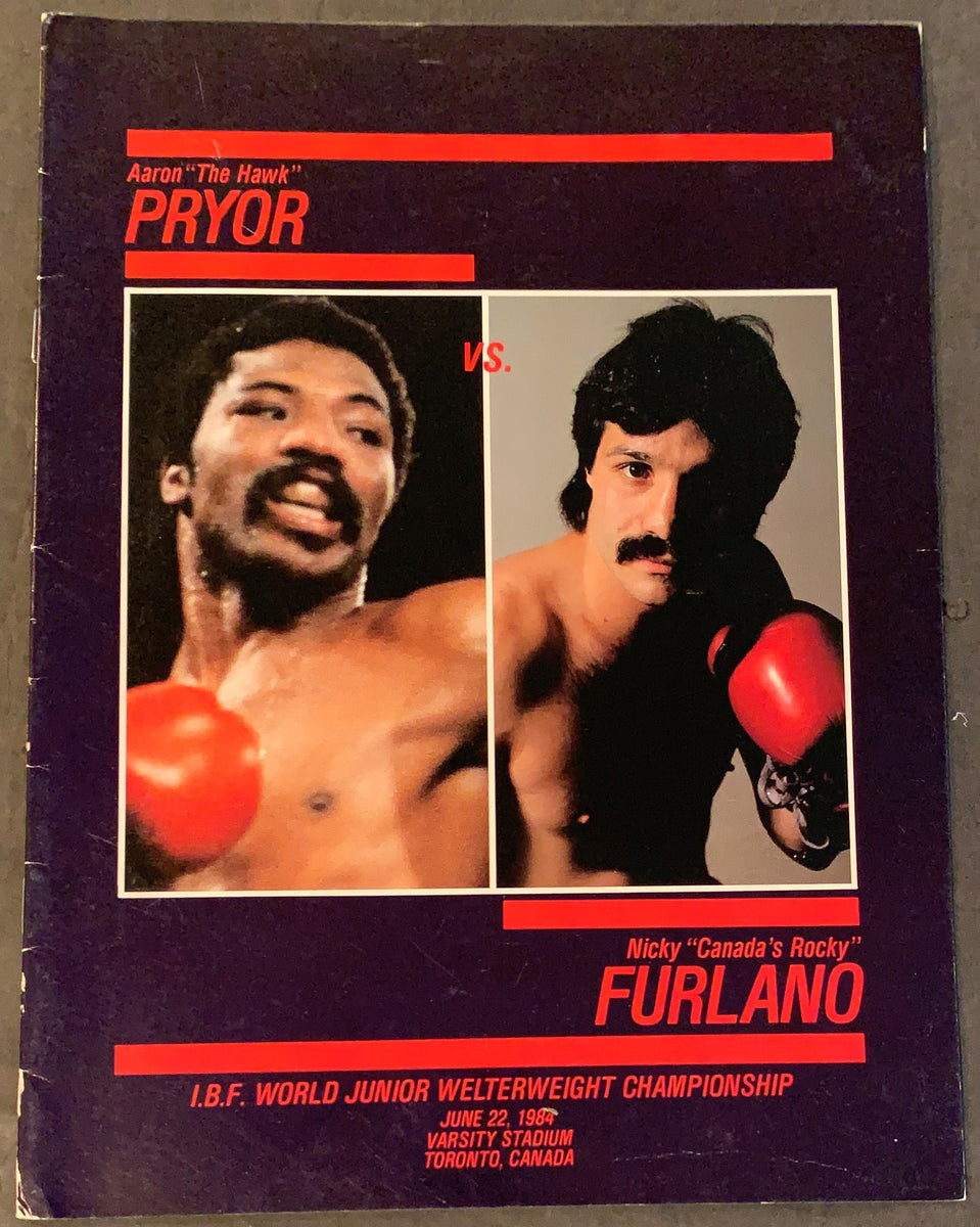 PRYOR, AARON-NICKY FURLANO OFFICIAL PROGRAM (1984) – JO Sports Inc.