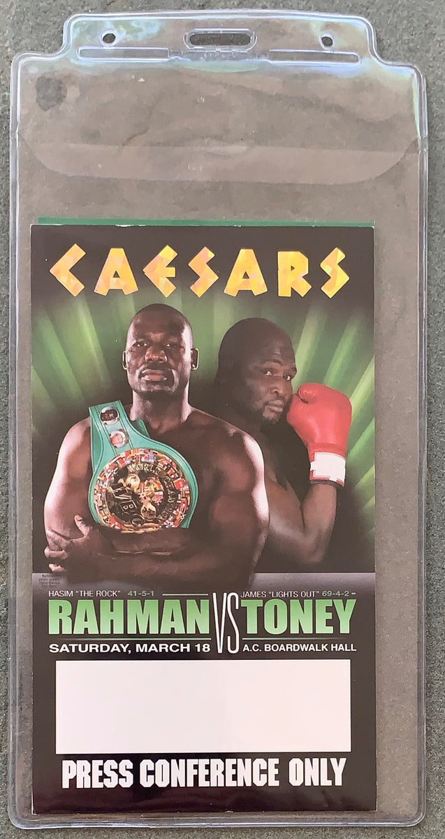 RAHMAN, HASIM-JAMES TONEY PRESS CREDENTIAL (2006) – JO Sports Inc.