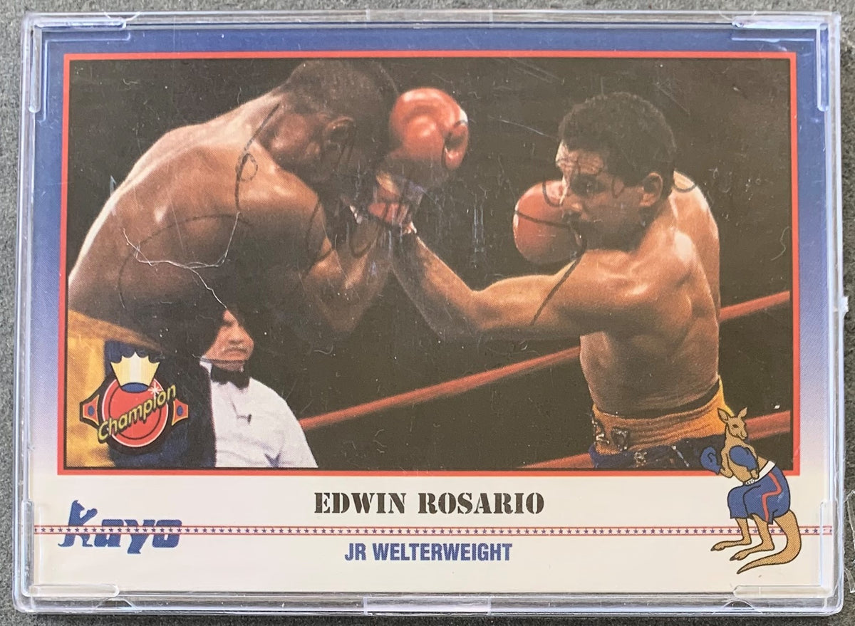 ROSARIO, EDWIN 1991 SIGNED KAYO CARD (JSA) – JO Sports Inc.