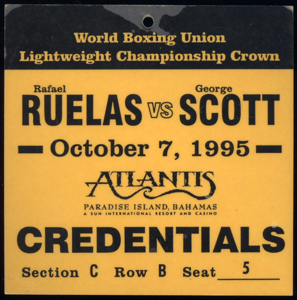 RUELAS, RAFAEL-GEORGE SCOTT CREDENTIAL (1995) – JO Sports Inc.