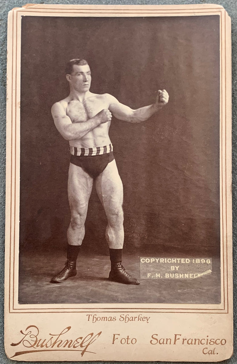 SHARKEY, TOM CABINET CARD (MID 1896) – JO Sports Inc.