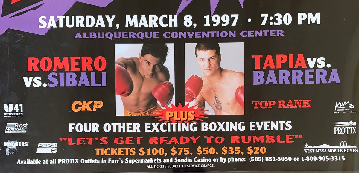 TAPIA, JOHNNY-JORGE BARRERA ON SITE POSTER (1997) – JO Sports Inc.