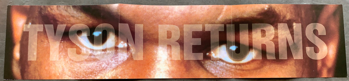 TYSON, MIKE-FRANCOIS BOTHA ADVERTISING BROCHURE & POSTCARD (1999) – JO ...