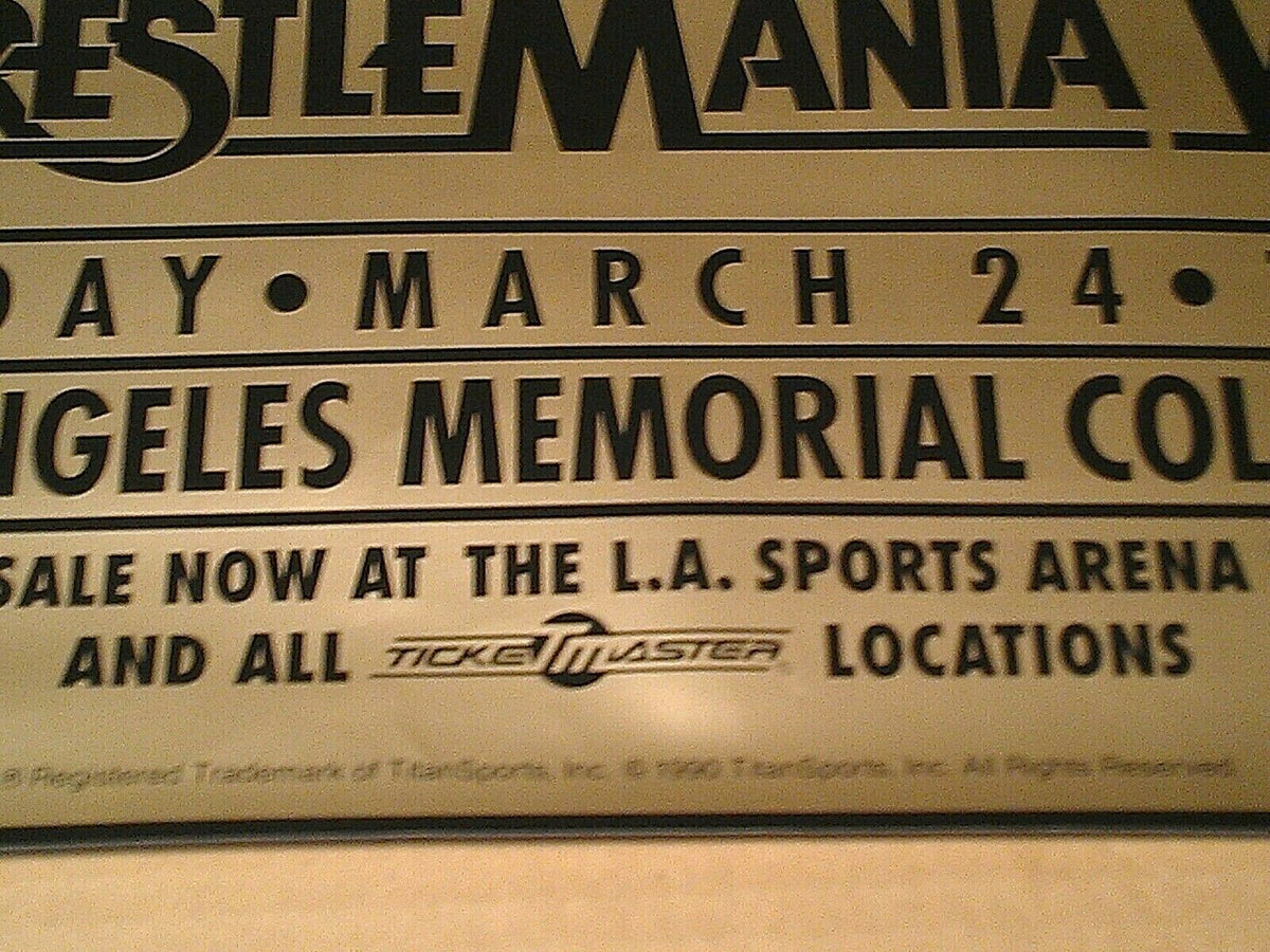 Wrestlemania 7 Poster