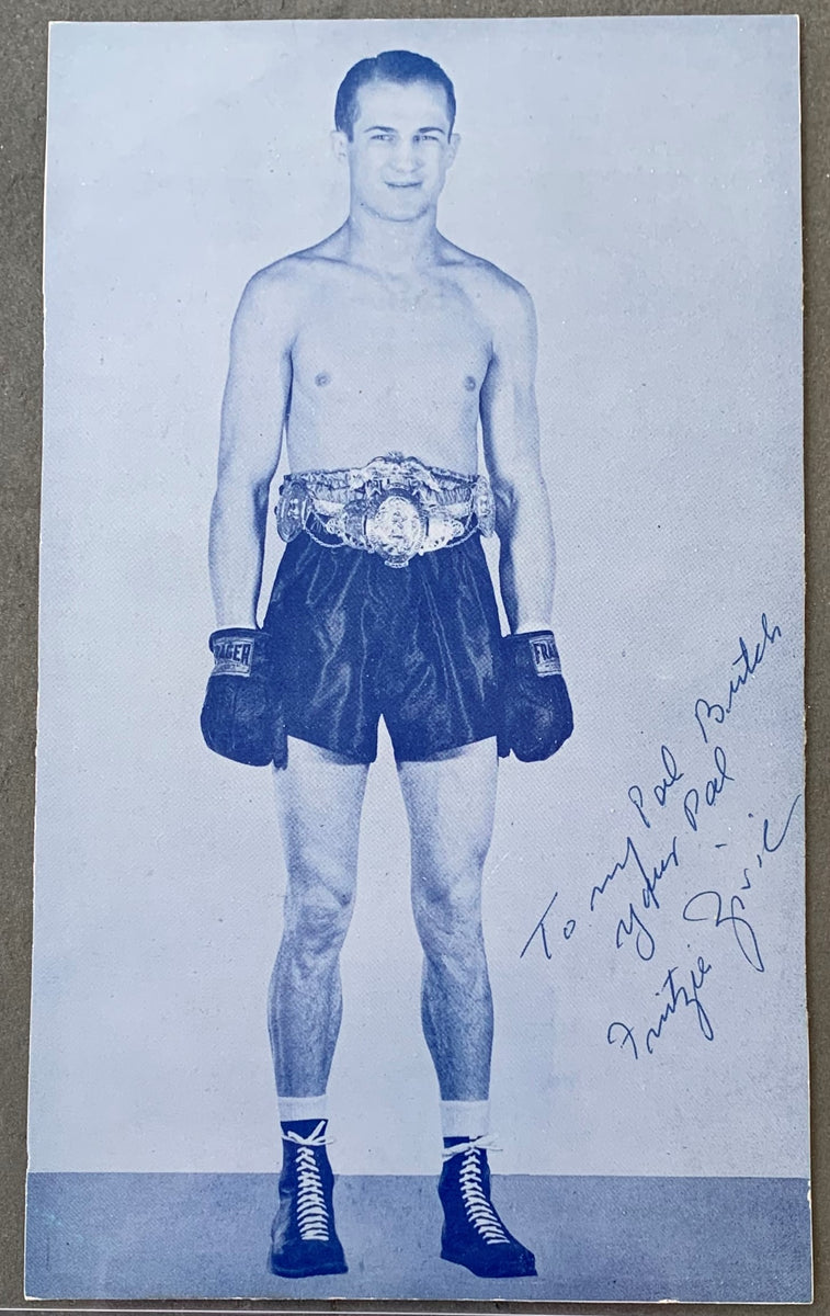 ZIVIC, FRITZIE SIGNED PHOTO – JO Sports Inc.